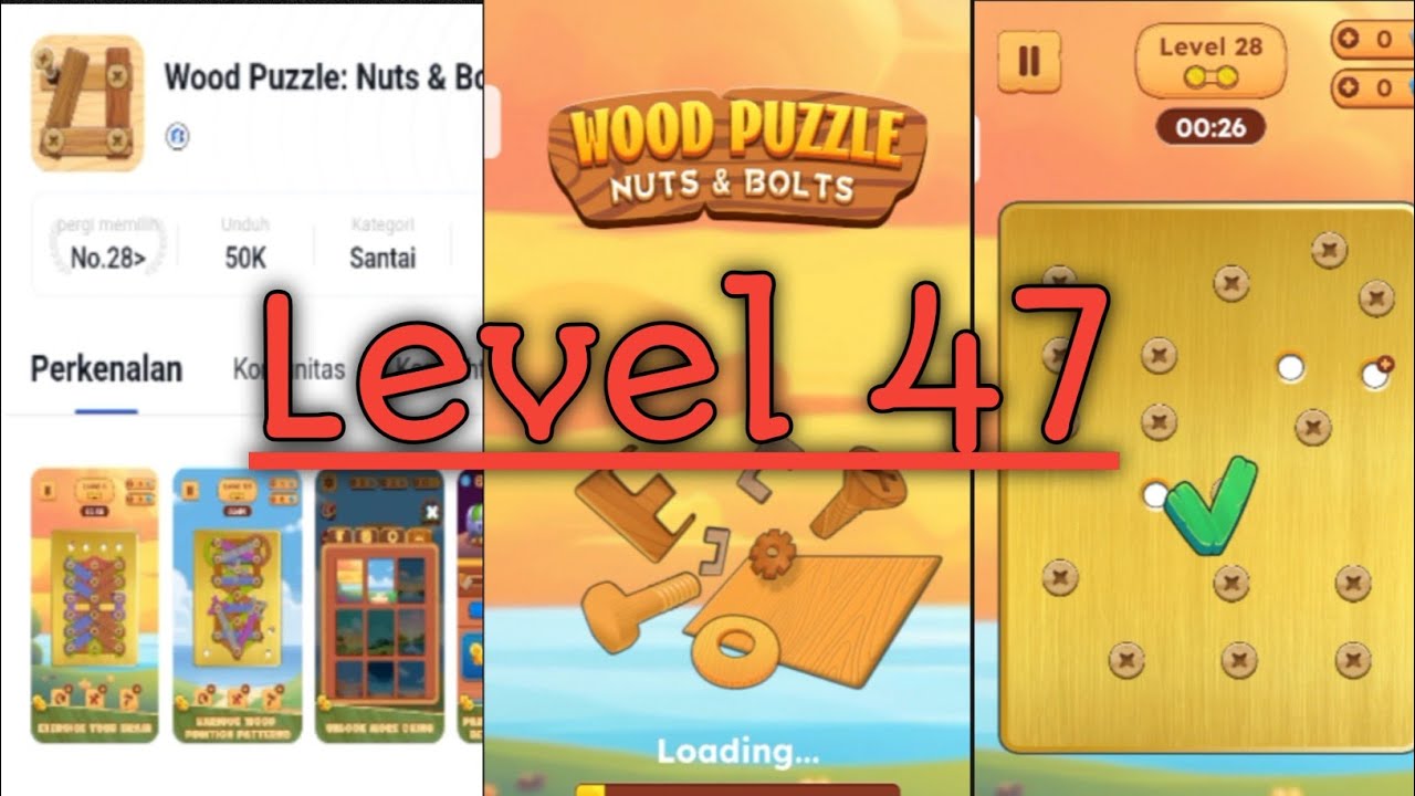 Complete the wood puzzle game level 47 - YouTube