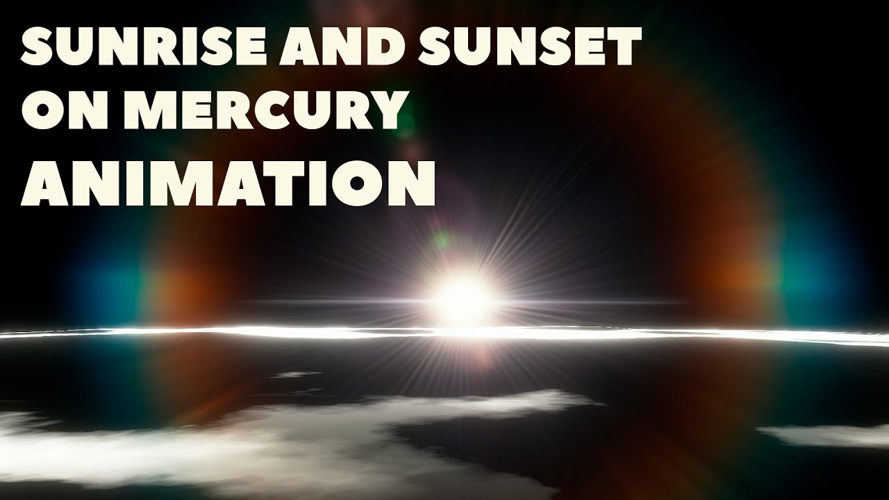 Sunrise and sunset on Mercury - YouTube