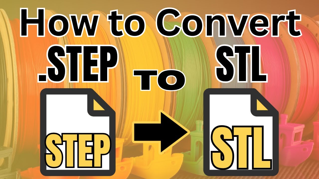 How to Convert STEP files into STL files - YouTube