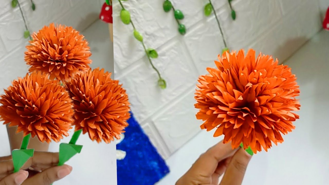 Diy 3D Flowers Making/Paper Flower Making Tutorial /Realistic Flowers ...