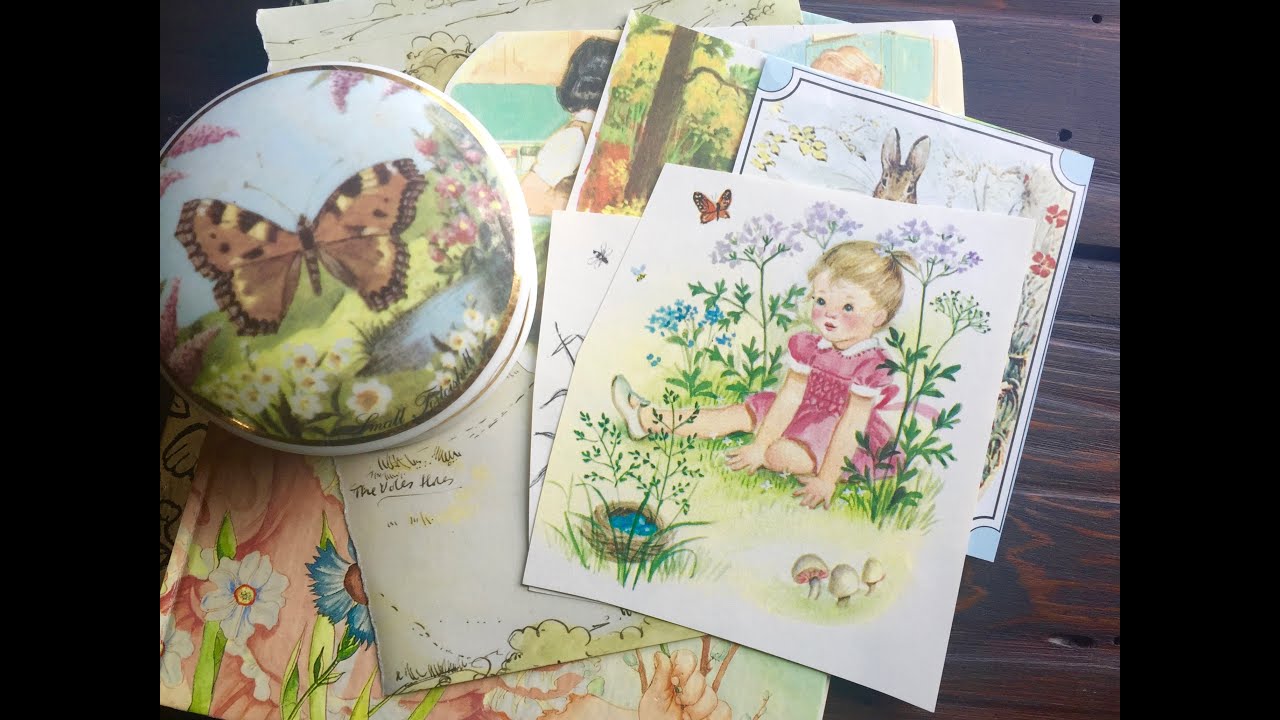 Book Ephemera Clipouts for Journaling - YouTube