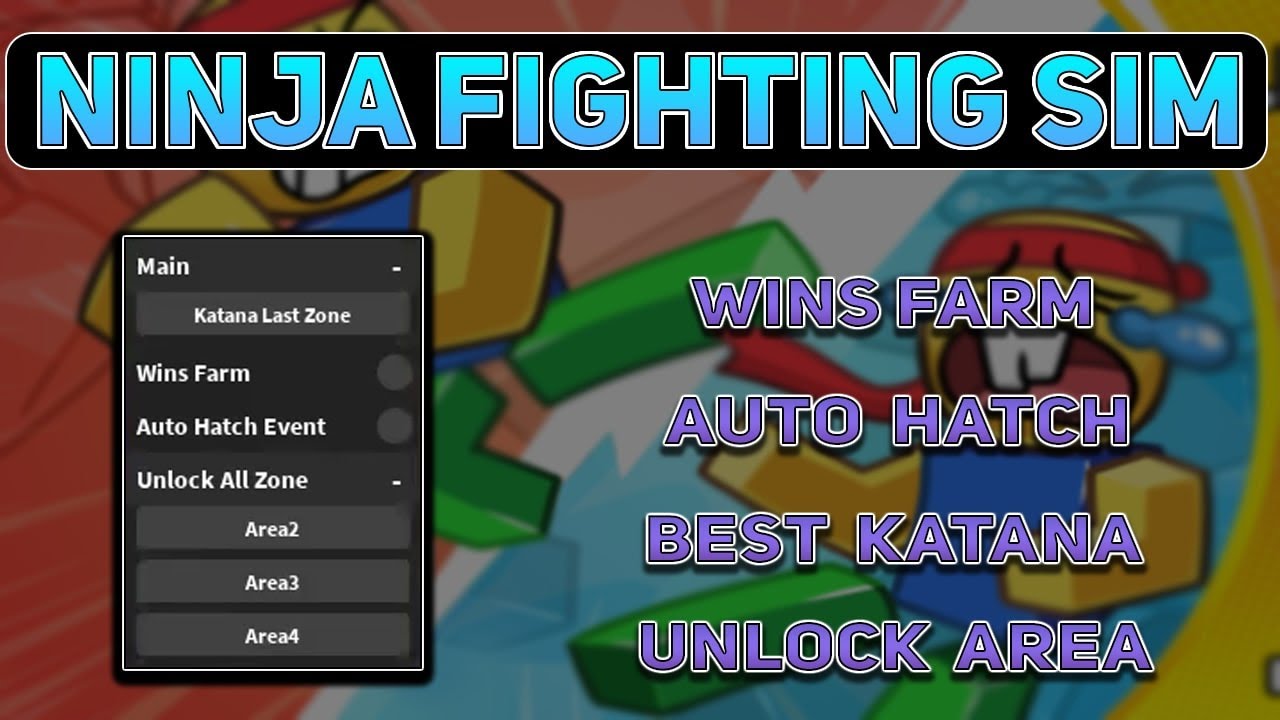 Ninja Fighting Simulator Script GUI / Hack - BEST KATANA + WINS FARM ...