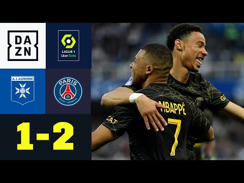 Mbappe mit Traumdribbling und Direktabnahme: Auxerre - PSG | Ligue 1 | DAZN