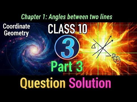 Coordinate Geometry-Class10(Angle between two Lines) Part-3 - YouTube