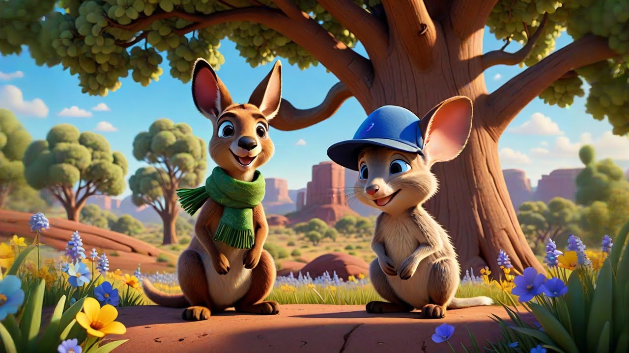Kangaroo Hop Hop — Bounce Around Song! | Fun Kangaroo Nursery Rhyme for ...