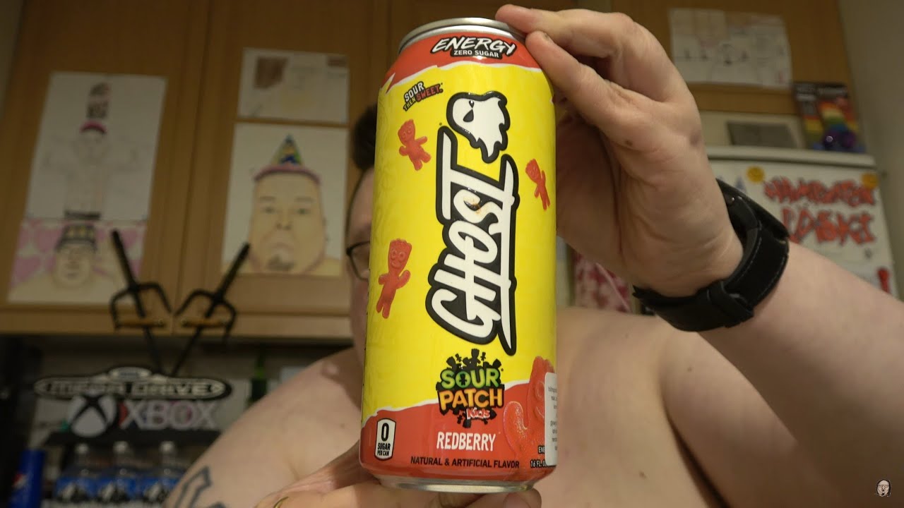 Juomatesti: Ghost Energy Sour Patch Kids Redberry Zero Sugar - YouTube