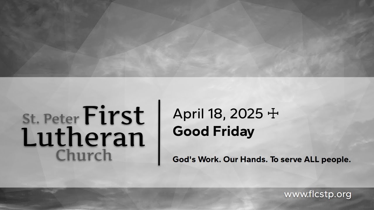 April 18, 2025 ☩ Good Friday - YouTube