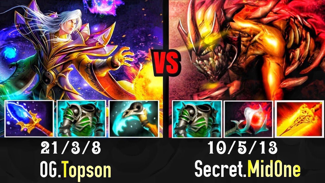 Invoker MidLane - OG.Topson Invoker VS Secret.MidOne Lifestealer Epic ...