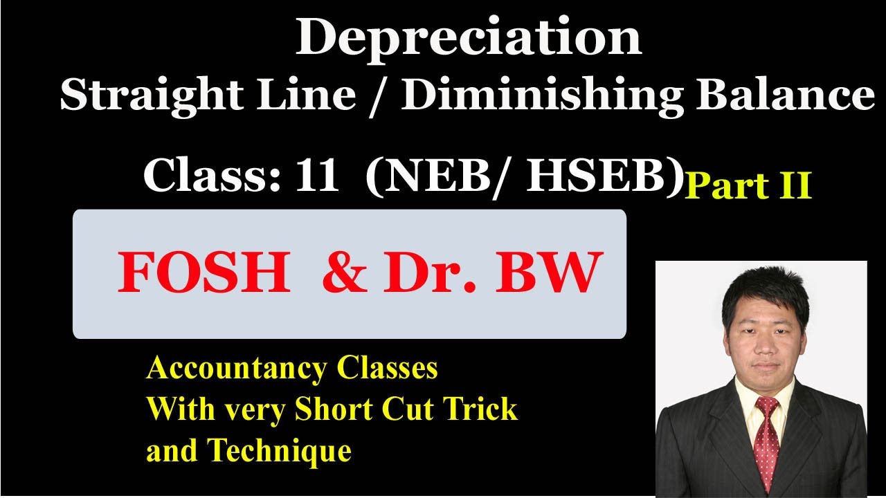How to Solve Depreciation Straight Line Method/Original Cost/Fixed ...