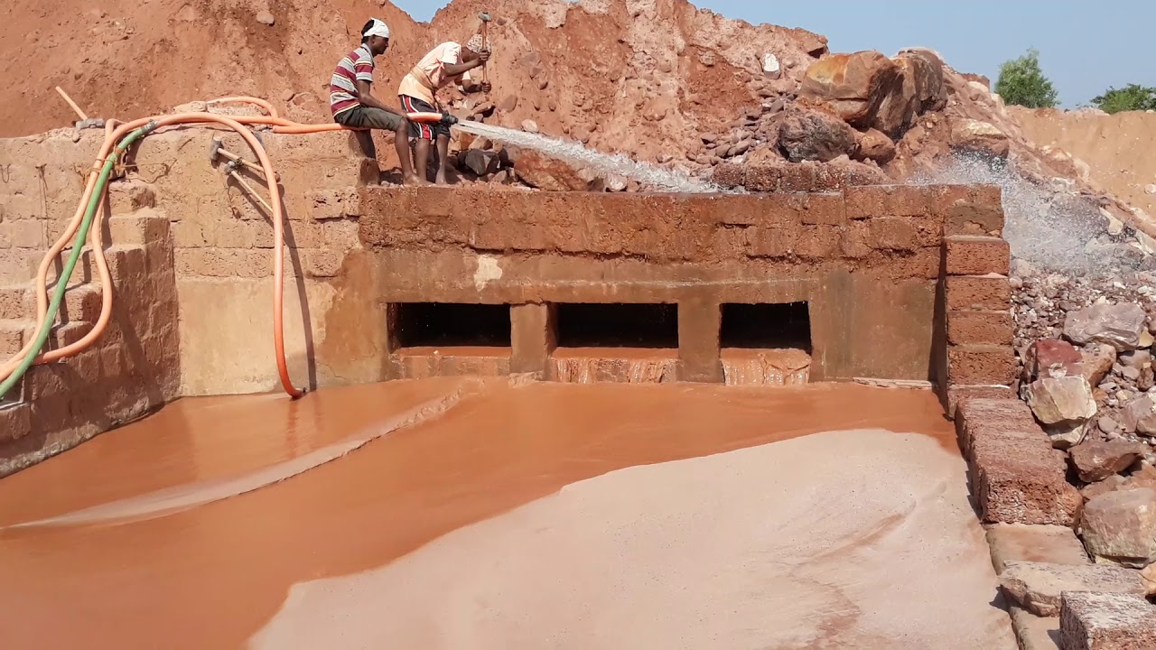 Sand washing - YouTube