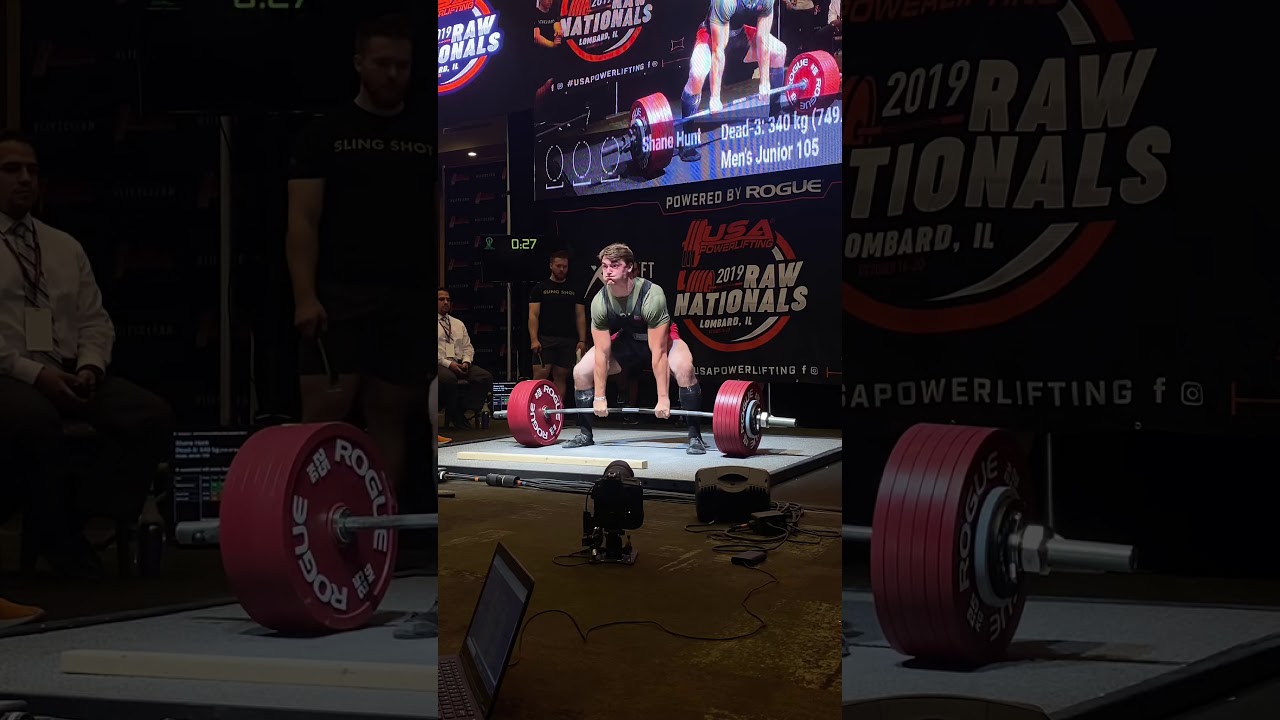 Shane Hunt 749 Deadlift USAPL Raw Nationals 2019 - YouTube