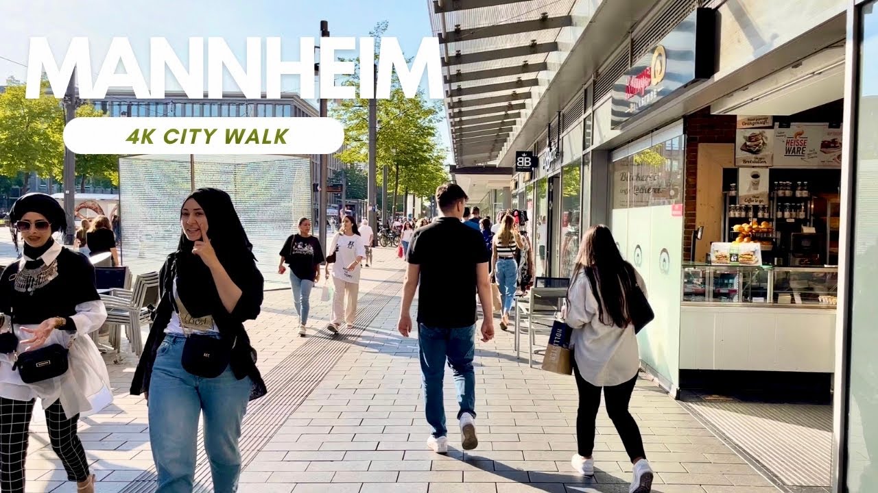 [4K] Mannheim City Center Walk 🇩🇪🚶 - YouTube