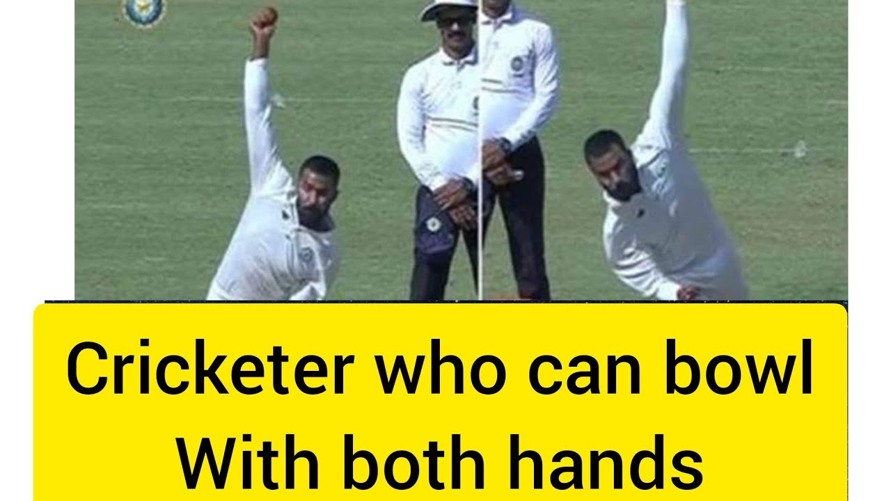 Unique Bowler in cricket history.. Who can bowl with both hands..watch ...