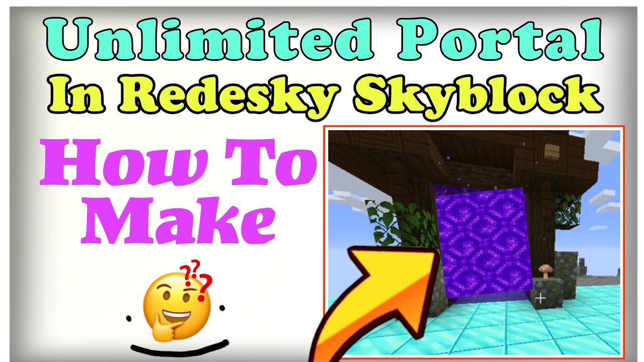 Redesky Skyblock Making Unlimited Portal On Island 💫 Hypixel Like ...