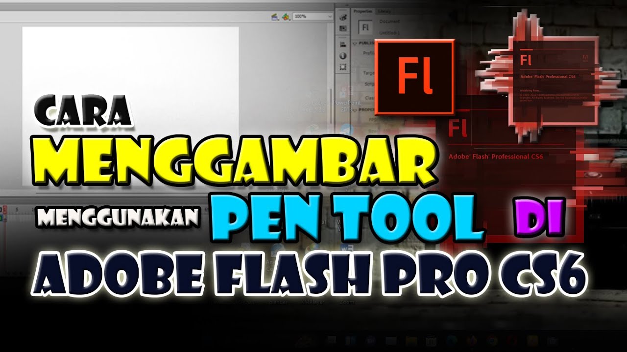 Cara Menggambar menggunakan Pen Tool di Adobe Flash Pro CS6 - YouTube