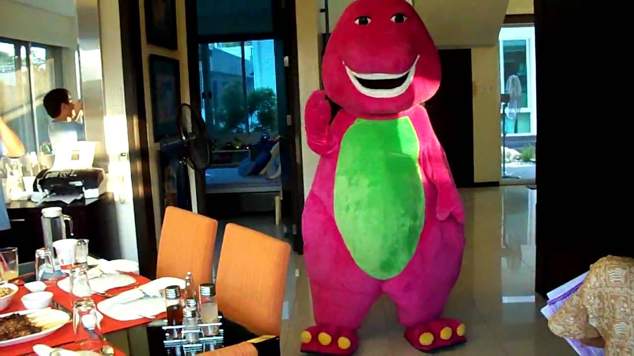 barney mascot for rent in manila - YouTube