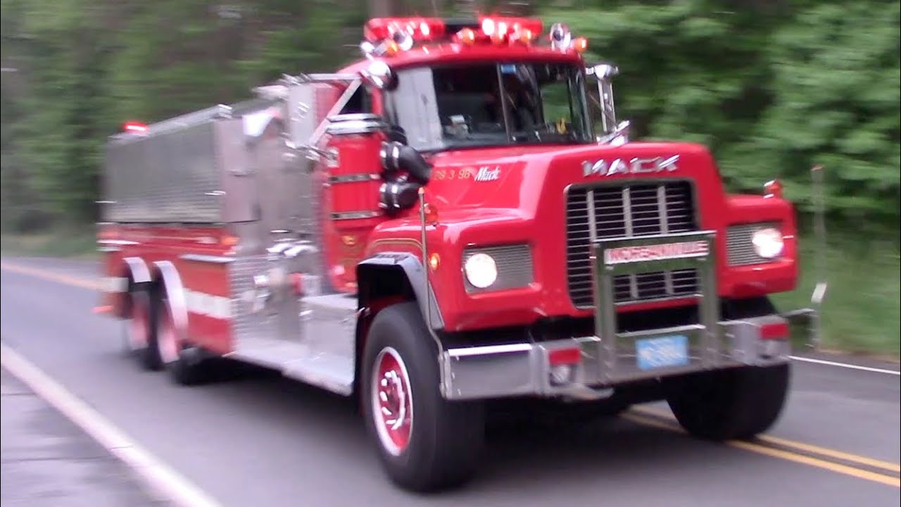 Morganville Fire Department Tanker 28-3-96 Responding 6-6-23 - YouTube