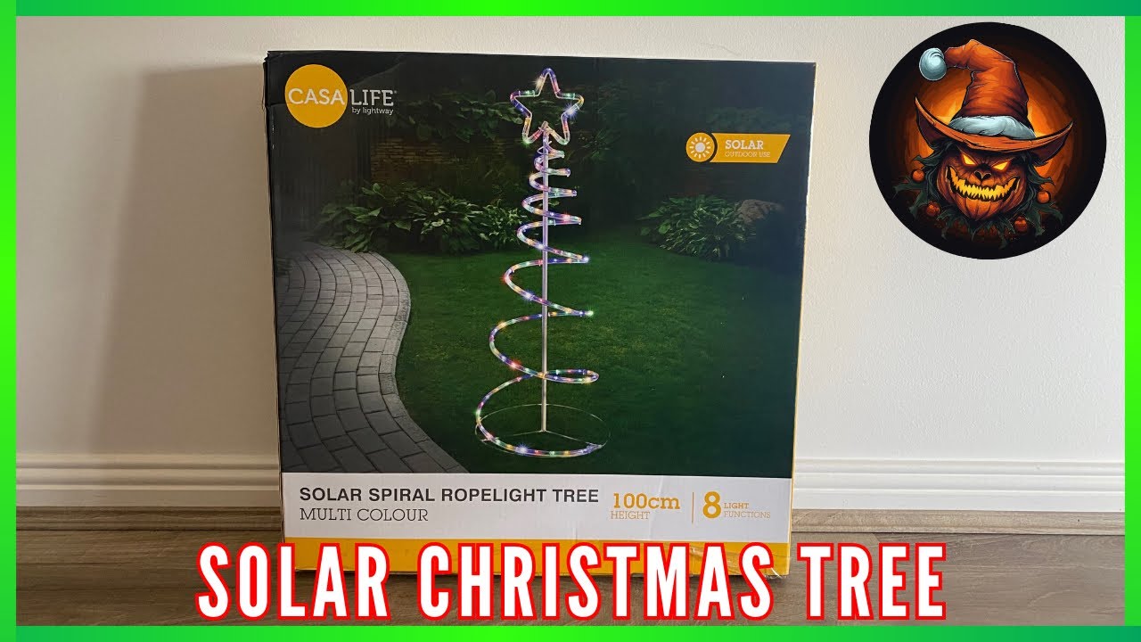 Solar power Christmas Tree Unboxing/SetUp - YouTube