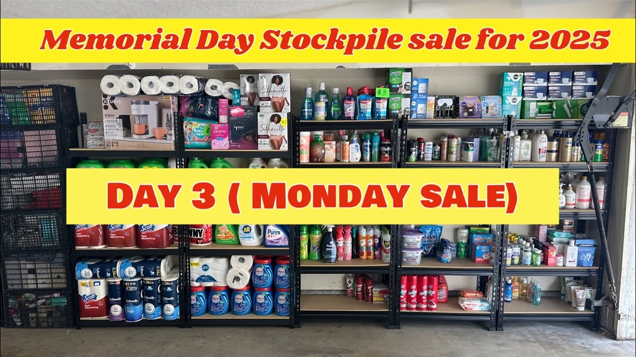 MEMORIAL DAY STOCKPILE SALE 2025 || Monday Garage sale || what sold and ...