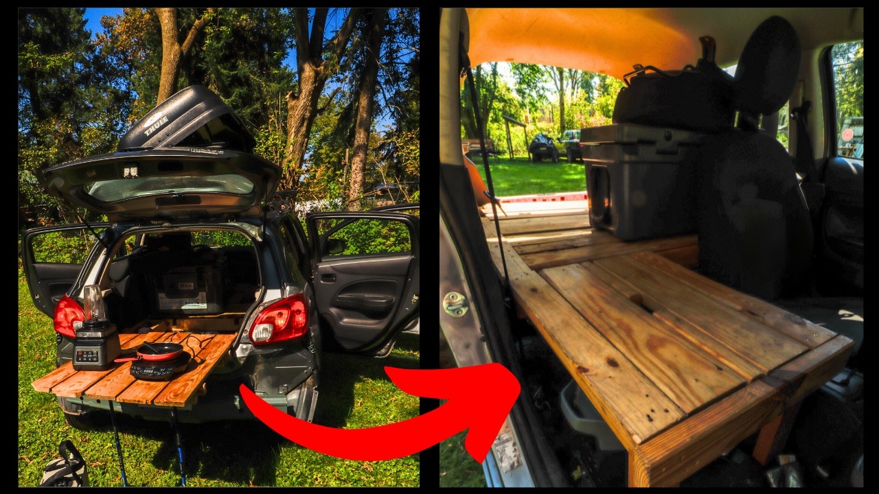 Small Car Camper Set-up - YouTube