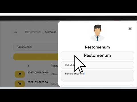 Restomenum - Telefon Numarası, Adresi Kaydetme ve Paket Sipariş Ekleme