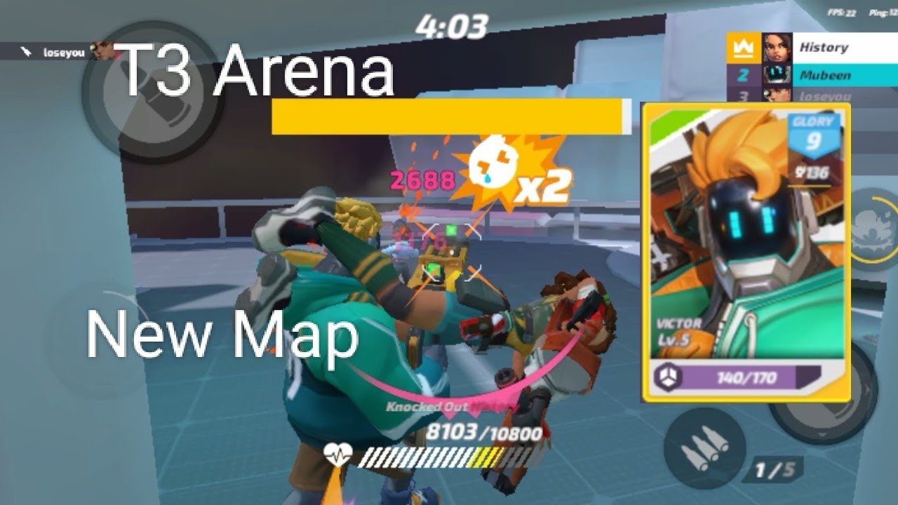 T3 Arena Gameplay in naw map - YouTube
