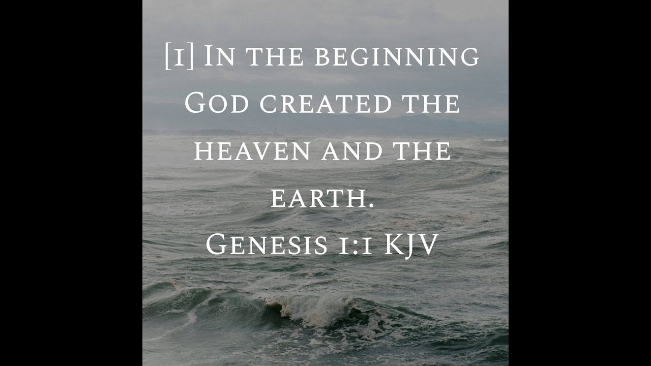 God Created the Heaven and the Earth - Gen. 1:1 - 10/2/2024 - Wed. PM ...