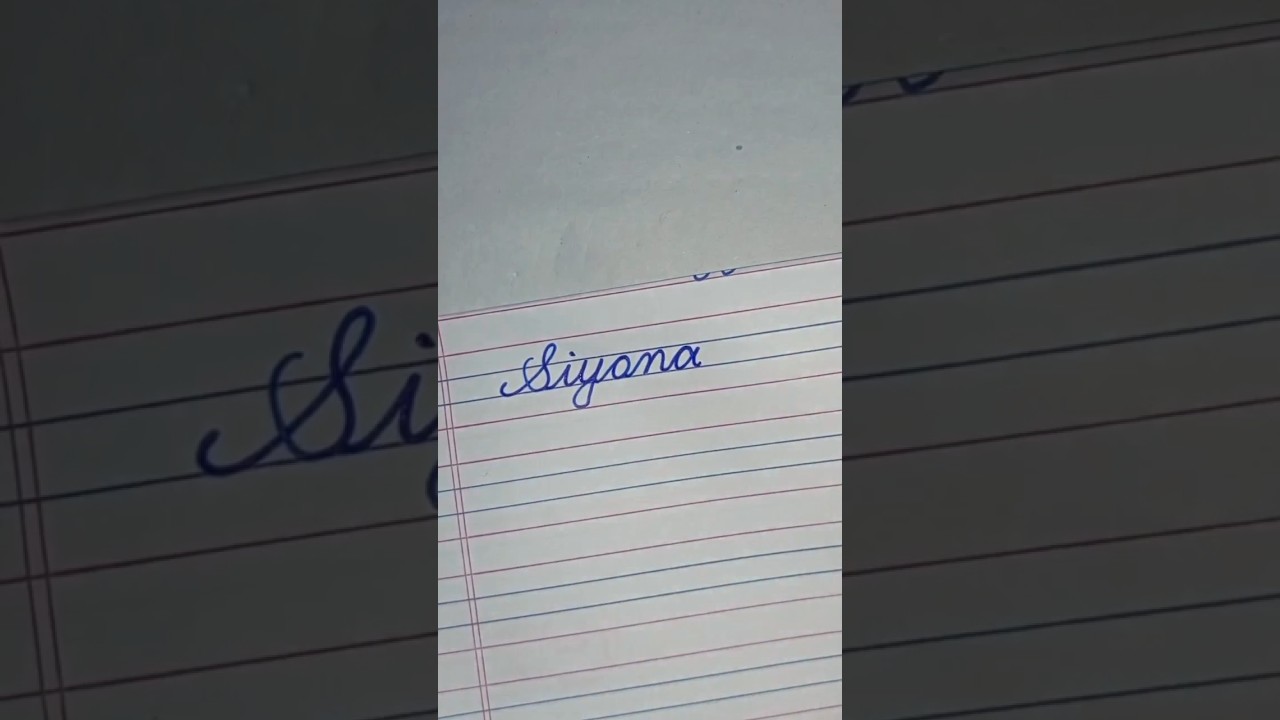 Siyona name Writing #handwriting #viral #youtubeshorts - YouTube
