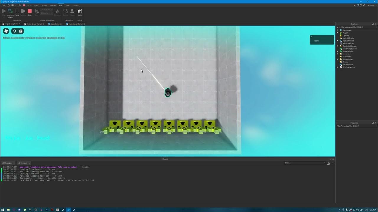 i added raycast bullet spray (project loophole development footage ...