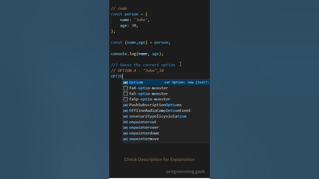 Javascript Quiz How Well Do You Know Destructuring In Js Programming Javascript Coding Quiz 