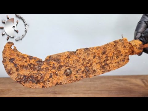 Machete Restoration - Rust Bluing [Transformation To A Bunka] Knife ...