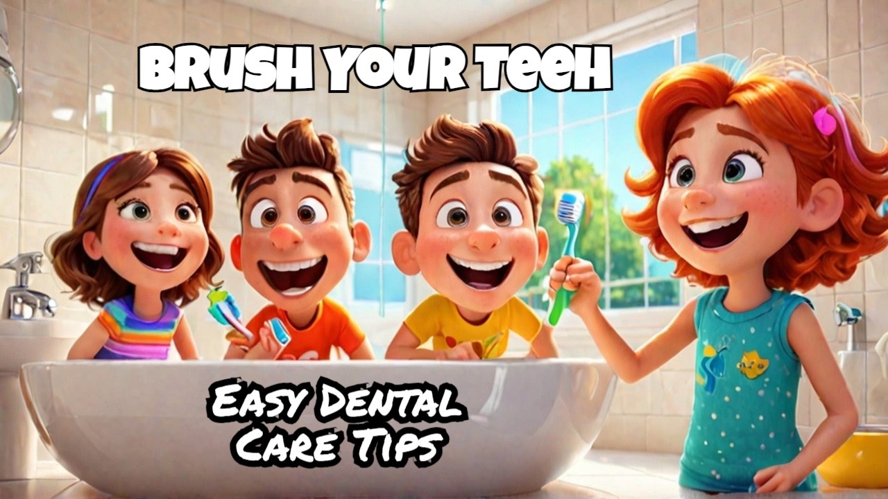 Teeth Brushing Fun Song for Children | Nursery Rhymes & Kids Songs ...