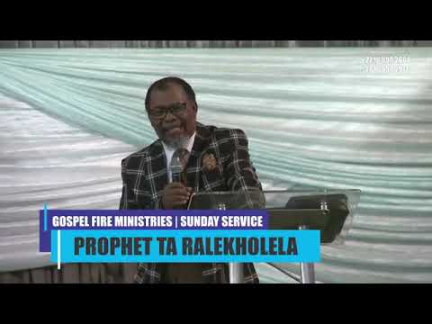 Prophet TA Ralekholela|| Sunday service|| 01 October 2023|| Gospel Fire ...