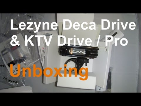 lezyne deca drive and ktv bike light unboxing - YouTube
