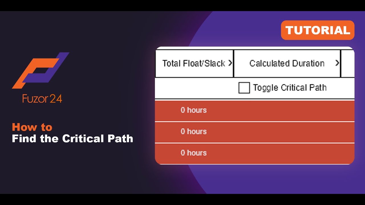 [Fuzor 2024] How to Find the Critical Path - YouTube