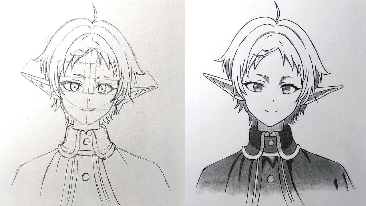 How to draw Sylphiette from Mushoku Tensei - Easy Drawing Tutorial ...