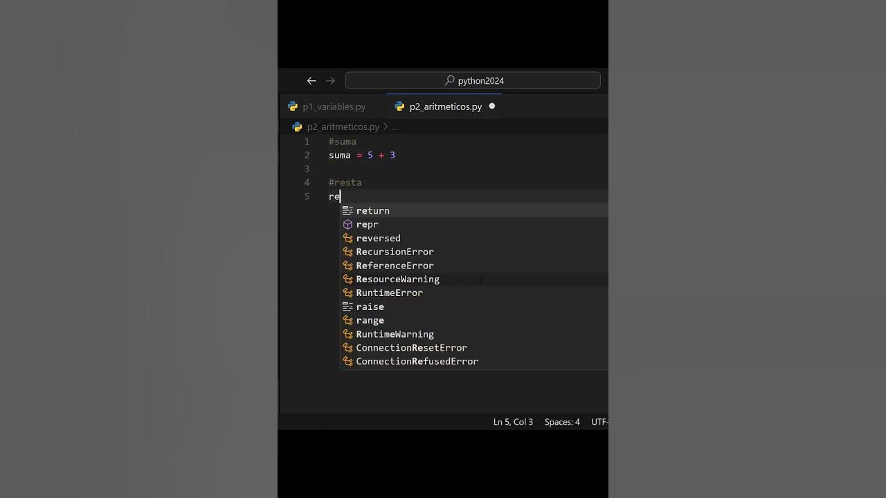 Practica tipos de datos 5 #python #facultadautodidacta #pythonprogramming - YouTube