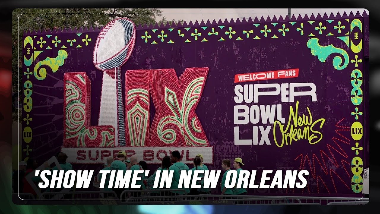 Final preparations at Superdome ahead of Super Bowl in New Orleans ...