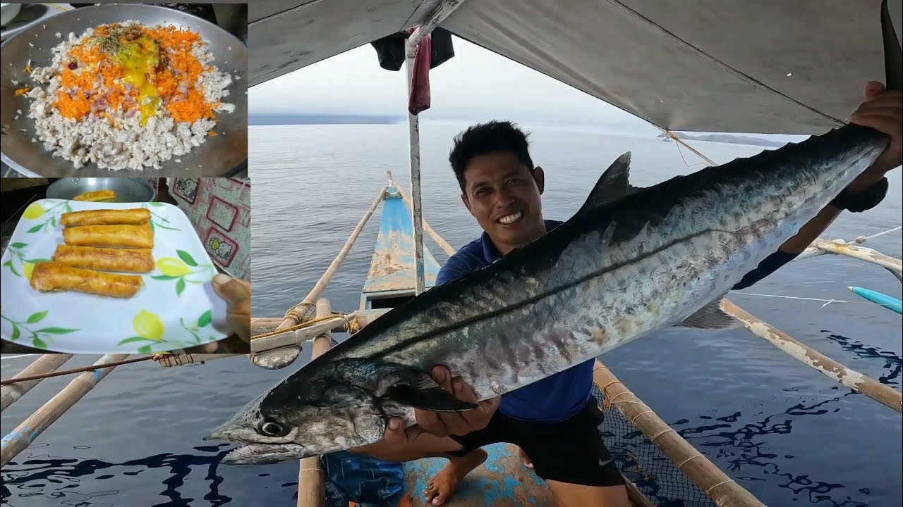 Turning massive King MACKEREL into LUMPIA, GRILLED AT SINABAW | Catch ...