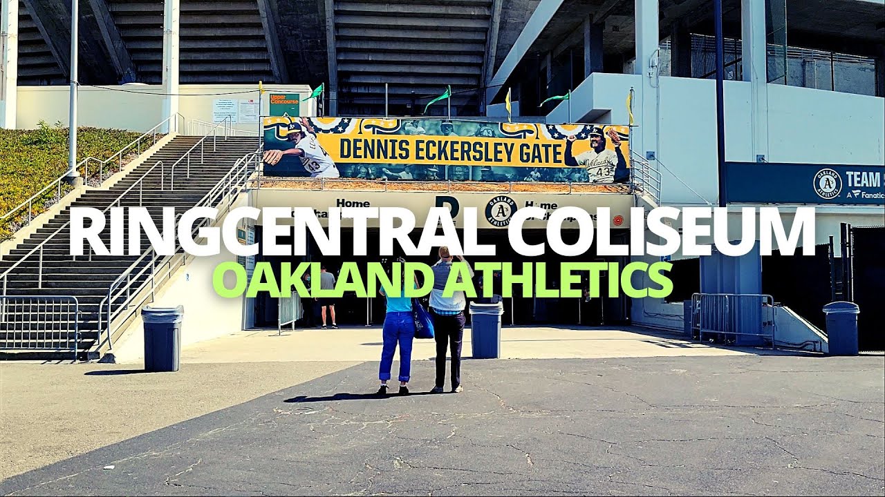 Exploring RingCentral Coliseum of the Oakland A's in California USA ...