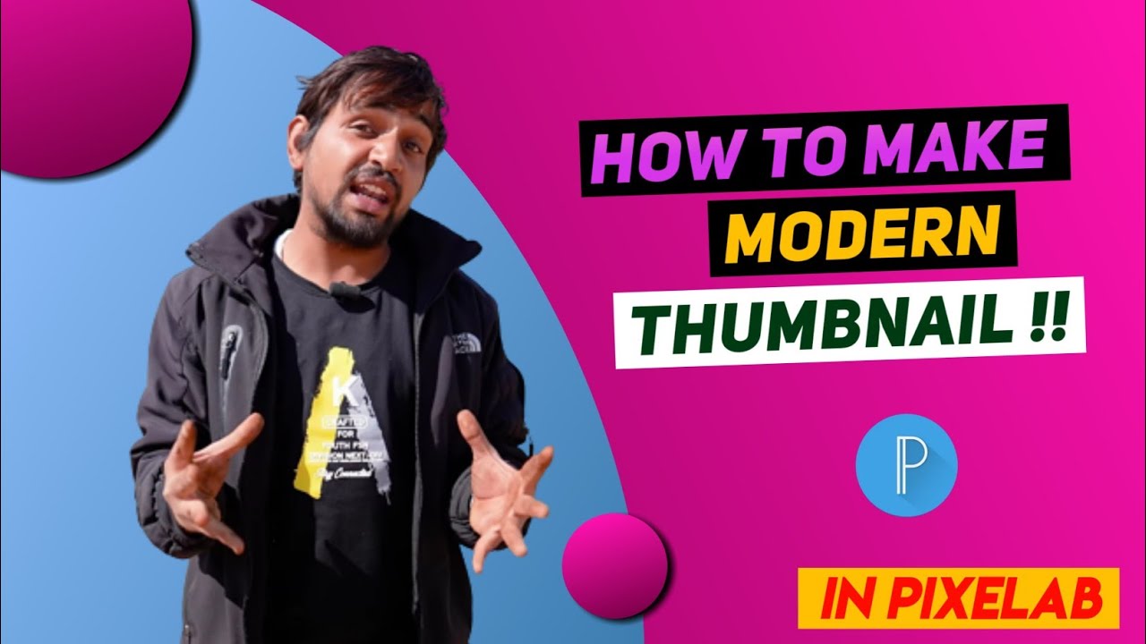 How to Make Modern Thumbnail in Pixelab || Modern Thumbnail Design in ...