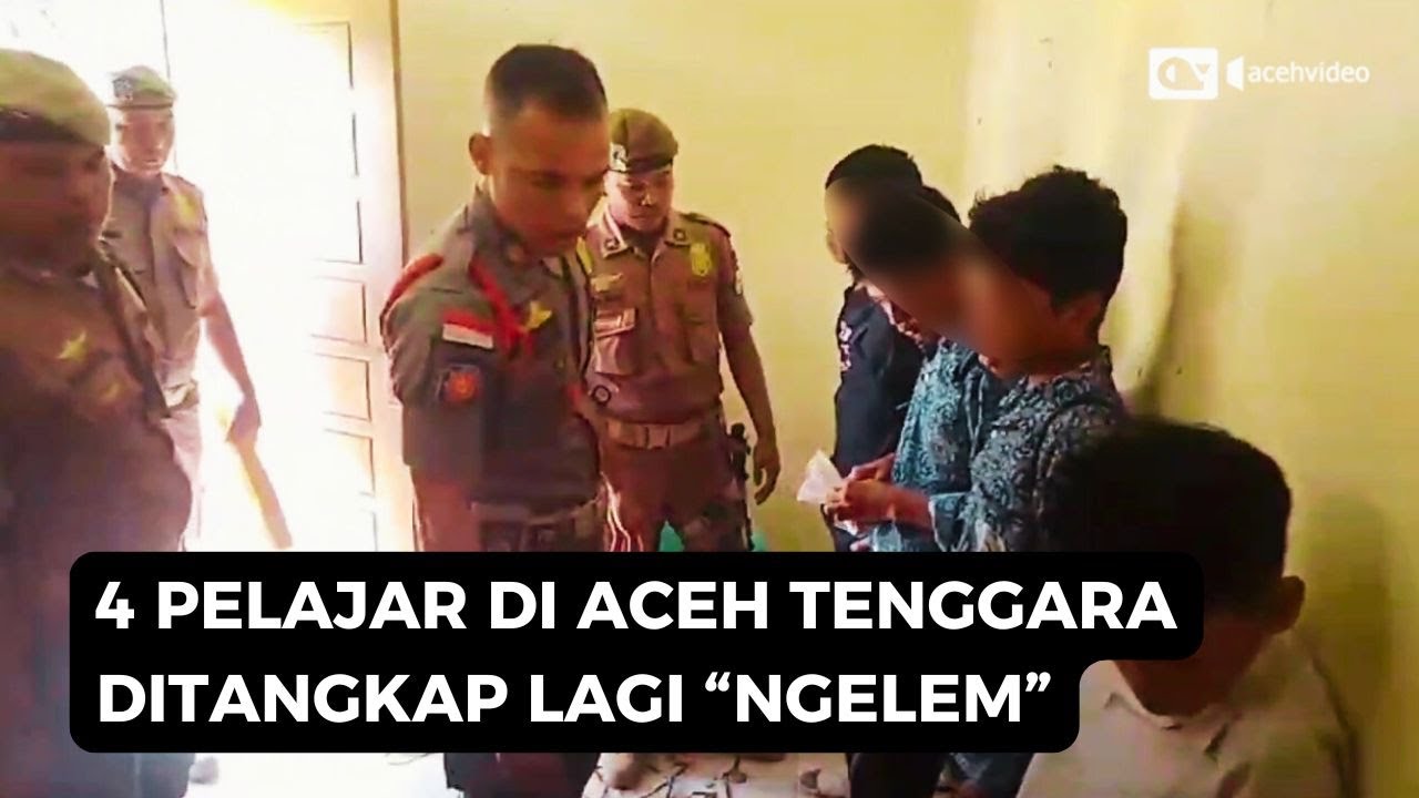 Satpol PP Aceh Tenggara Tangkap 4 Pelajar Lagi Ngelem - YouTube