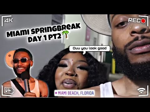 MIAMI. SPRING BREAK DAY 1 PT2 ️🌴🎤 - YouTube