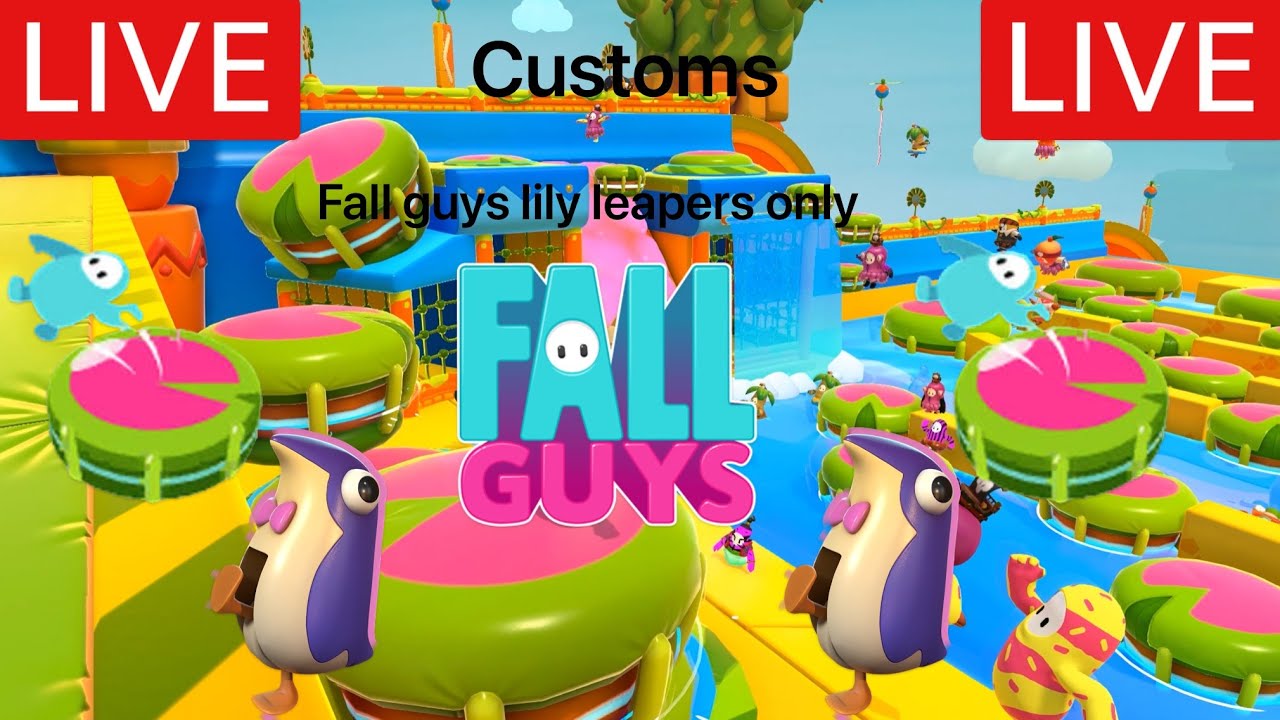 [Live] Fall Guys Lily Leapers Only (Road To 150 Subs) - YouTube
