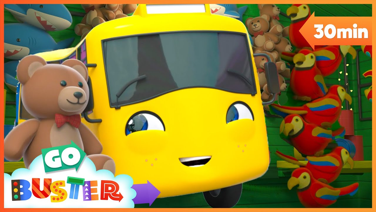 Buster Wins a Prize at the Christmas Fair | Go Buster | Funny Cartoons ...