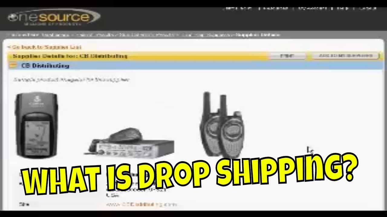 What Is Drop Shipping And How Does It Work? - YouTube