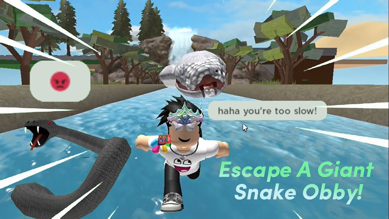 AHH! THE GIANT SNAKE CHASING ME! 🐍😨 [FUNNY MOMENT] - YouTube