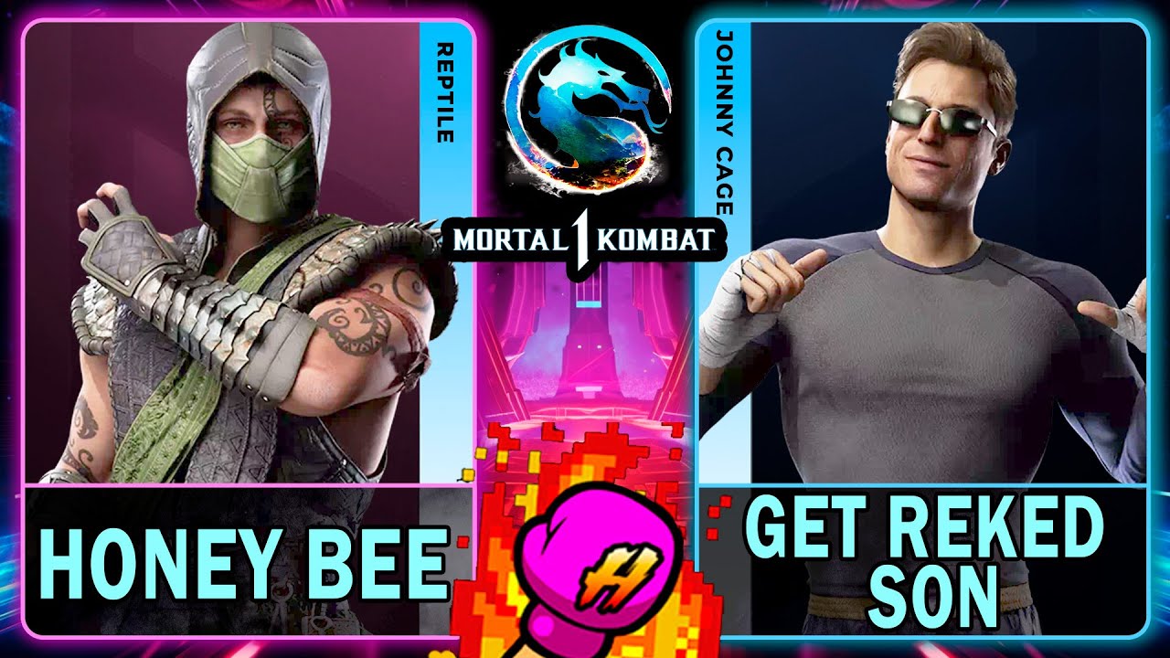 MK1 Honey Bee (REPTILE) VS Get Reked Son (JOHNNY CAGE)🥊Mortal Kombat 1🥊 ...