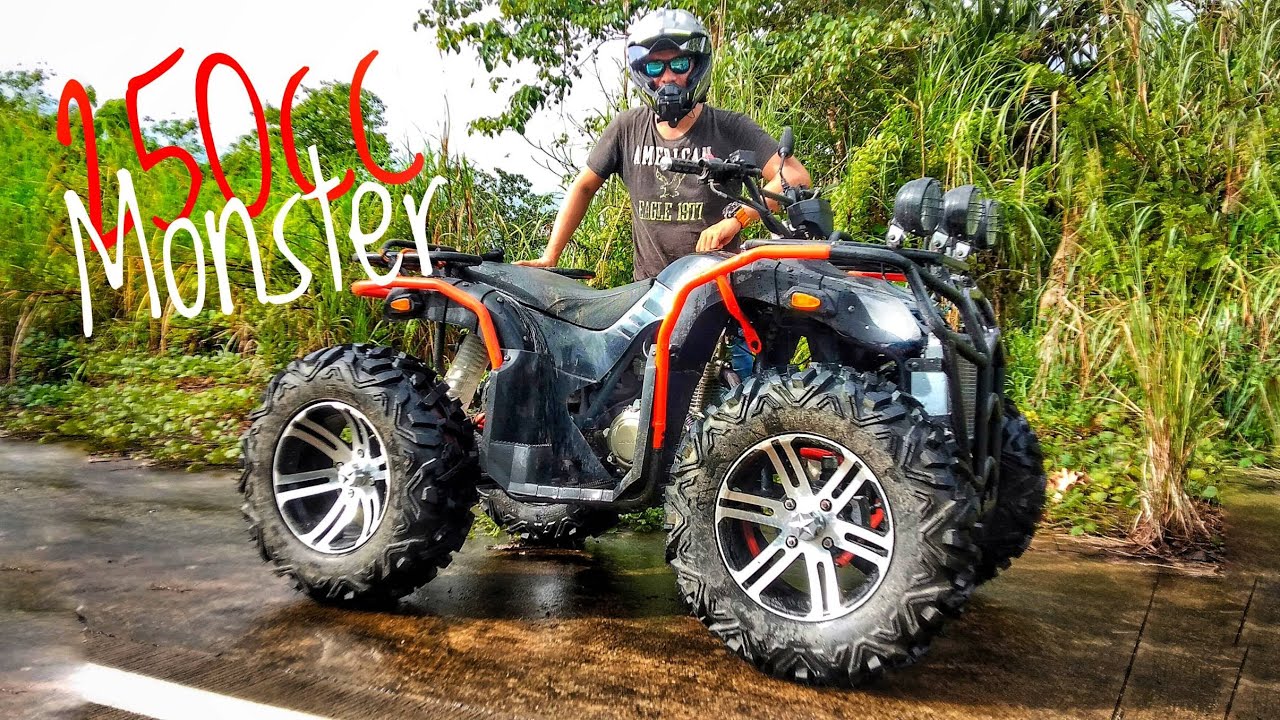 250cc MONSTER QUAD BIKE - YouTube