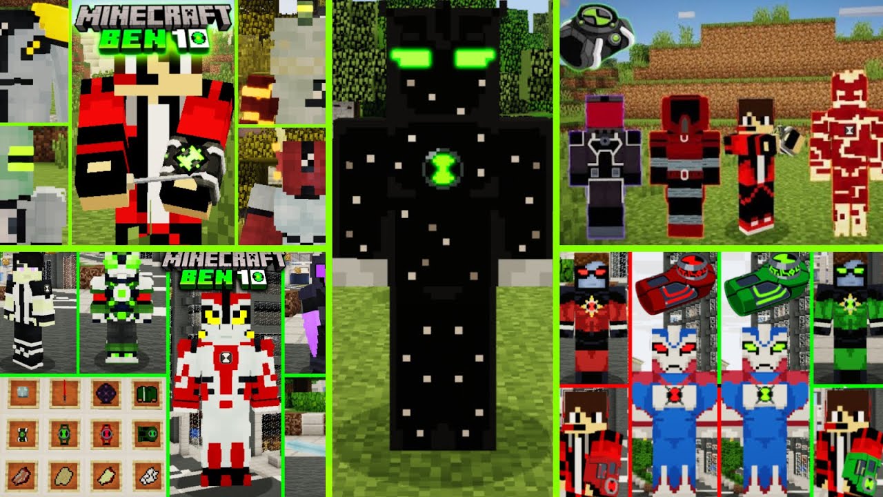 TOP 5 MELHORES MODS/ADDON DE BEN 10 NO MINECRAFT!! - YouTube